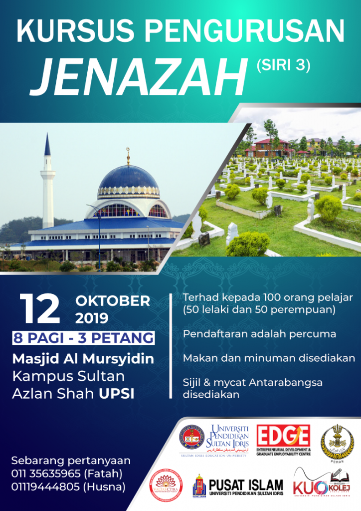 KURSUS : PENGURUSAN JENAZAH – UPSI | Kolej Awang Had Salleh